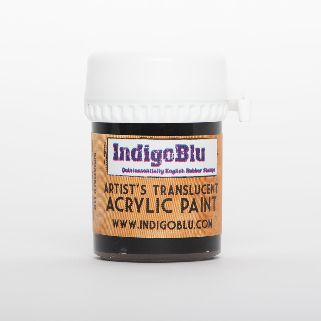 Artists Translucent Acrylic Paint - Black (20ml) – IndigoBlu USA