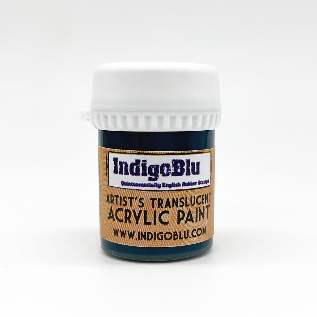 Artists Translucent Acrylic Paint - Viridian Blue (20ml) – IndigoBlu USA